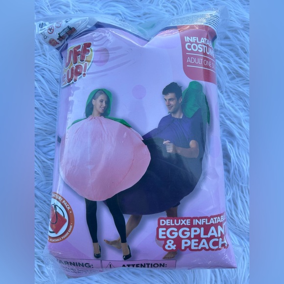Other | Adults Inflatable Eggplant Peach Costume M | Poshmark